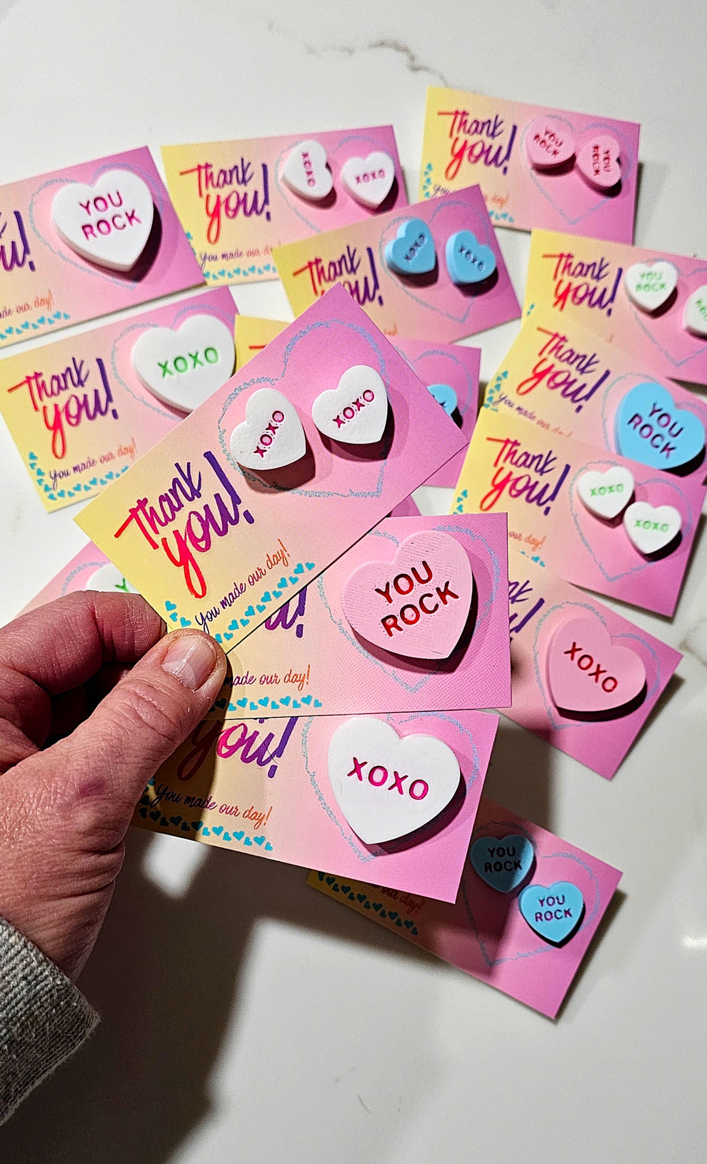 Bag of 25 -Boutique 3d Printed Package Inserts Sweethearts Candy Conve ...