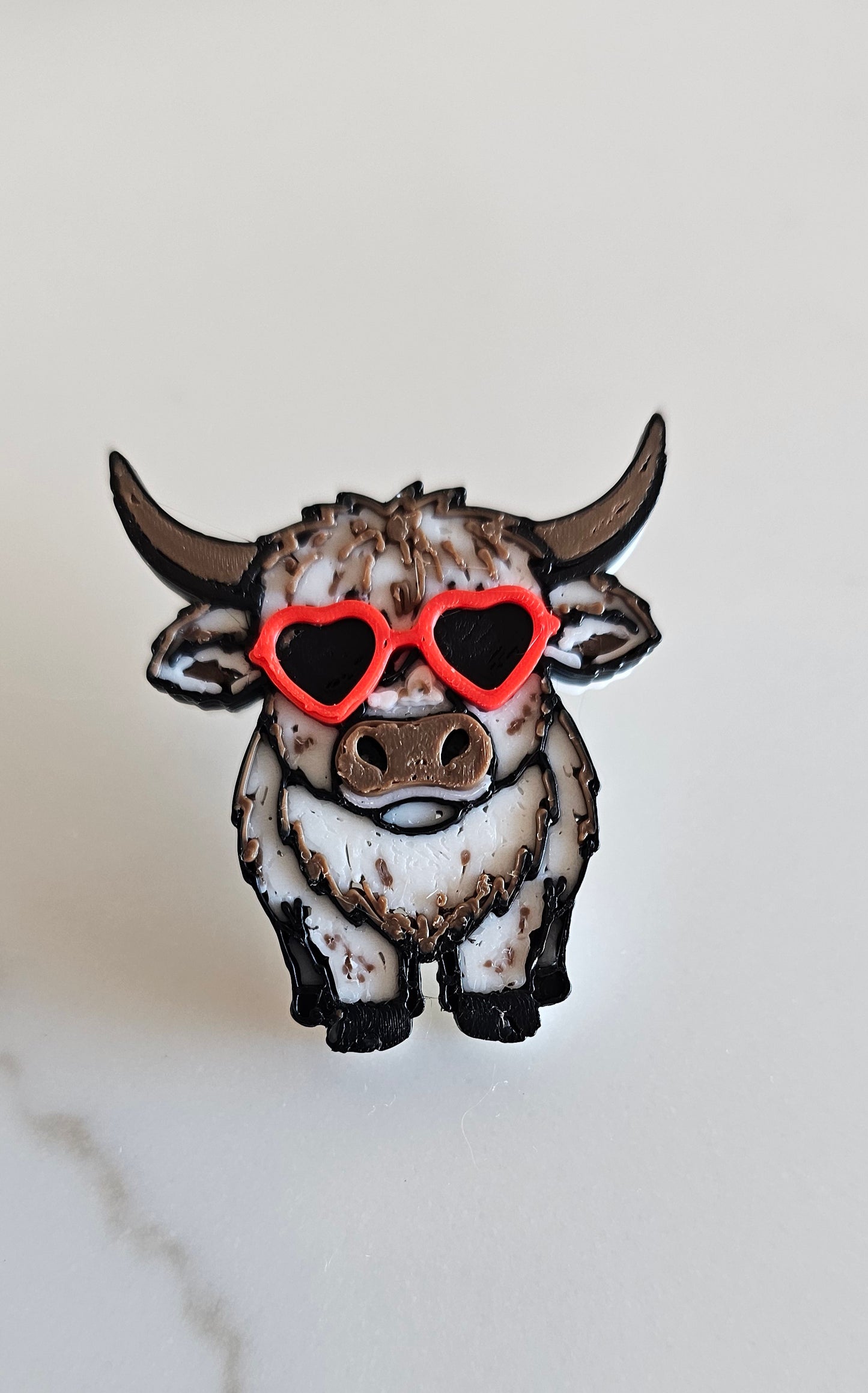 3d Printed Cool Highland Cow Magnet Made in America | Baha Ranch ...