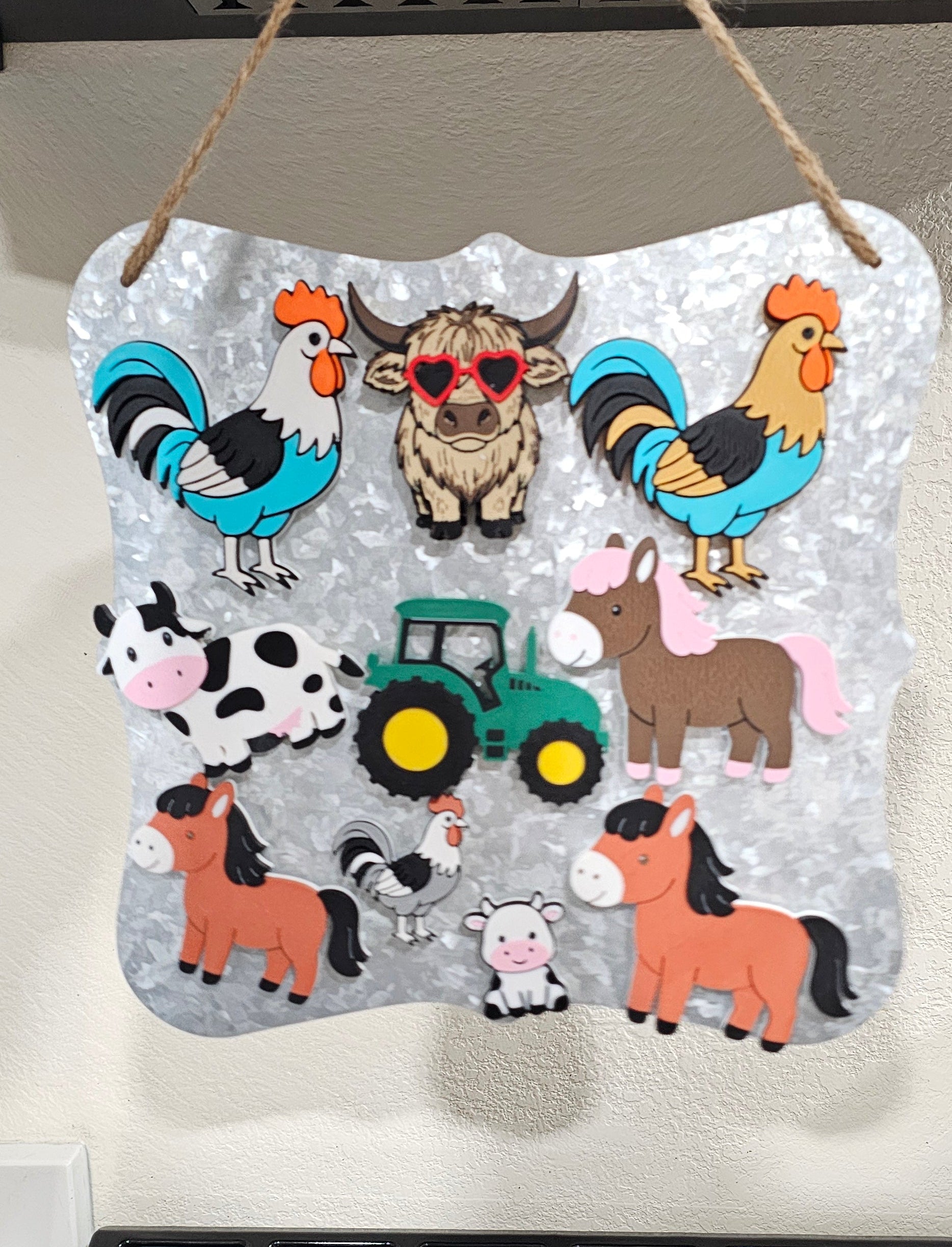 3d Farm Animal Cow Horse Tractor Magnets - Build your own farm - choic ...